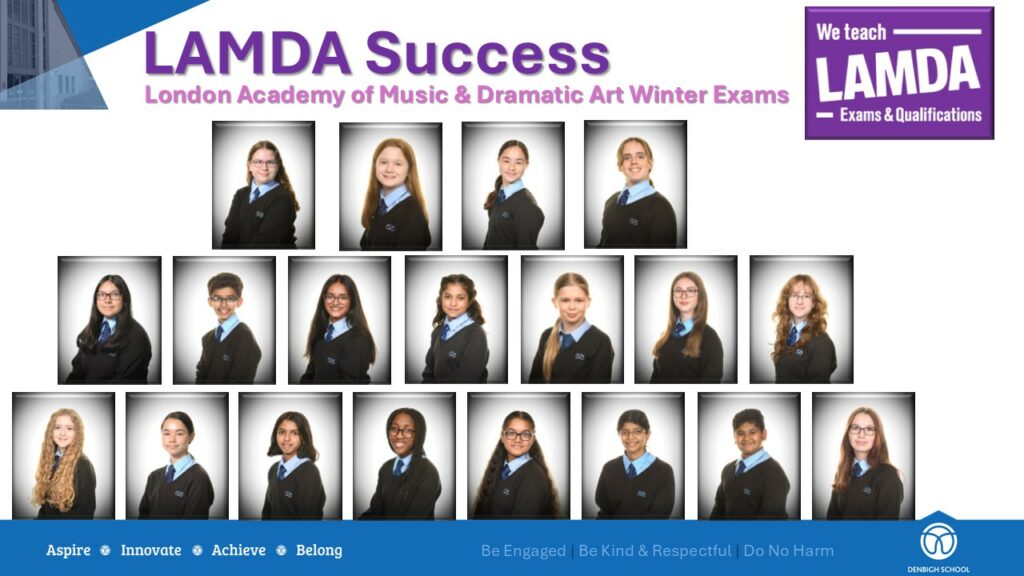 100% pass rate in LAMDA Exams - Denbigh School - Milton Keynes