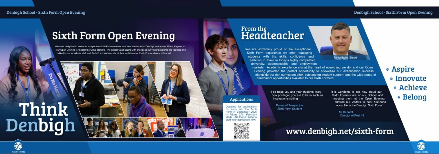 Sixth Form Open Evening - Denbigh School - Milton Keynes